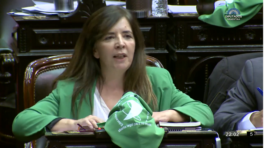 La diputada Cerruti y la relación de los pañuelos "blancos y verdes ...